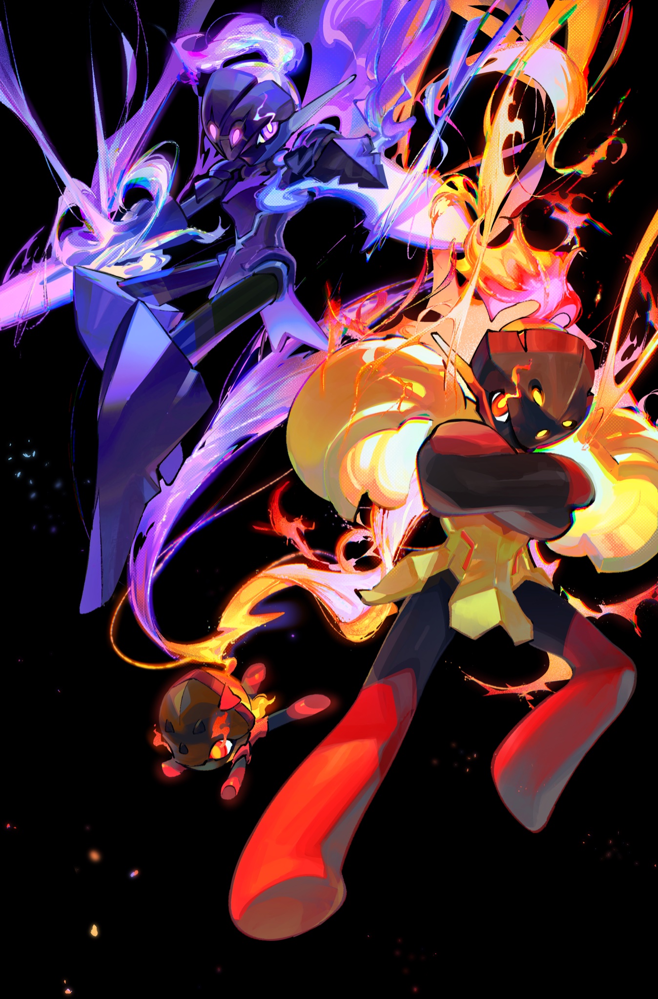 Ceruledge Armarouge And Charcadet Pokemon Drawn By Km Ksolee1201