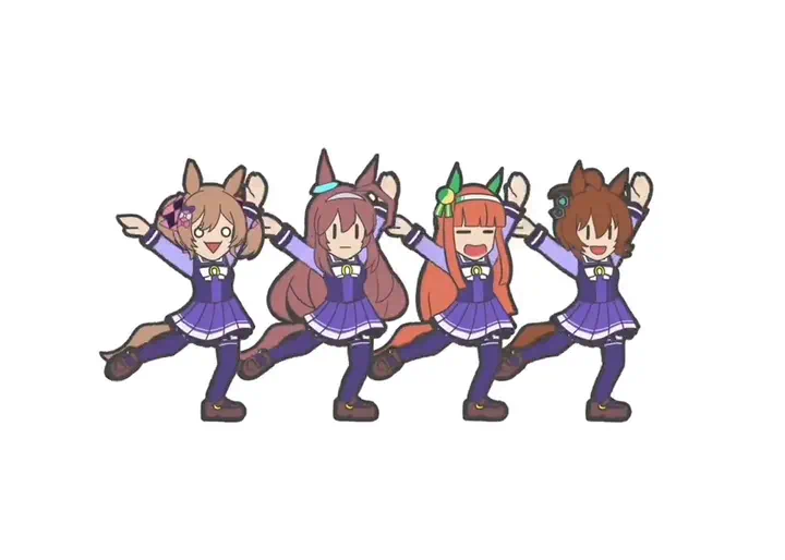 Agnes Tachyon Silence Suzuka Mihono Bourbon And Smart Falcon Touhou And 2 More Drawn By