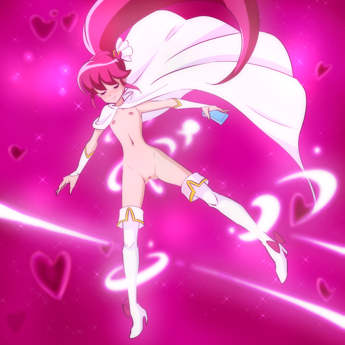 Aino Megumi And Cure Lovely Precure And 1 More Drawn By Mont Blanc
