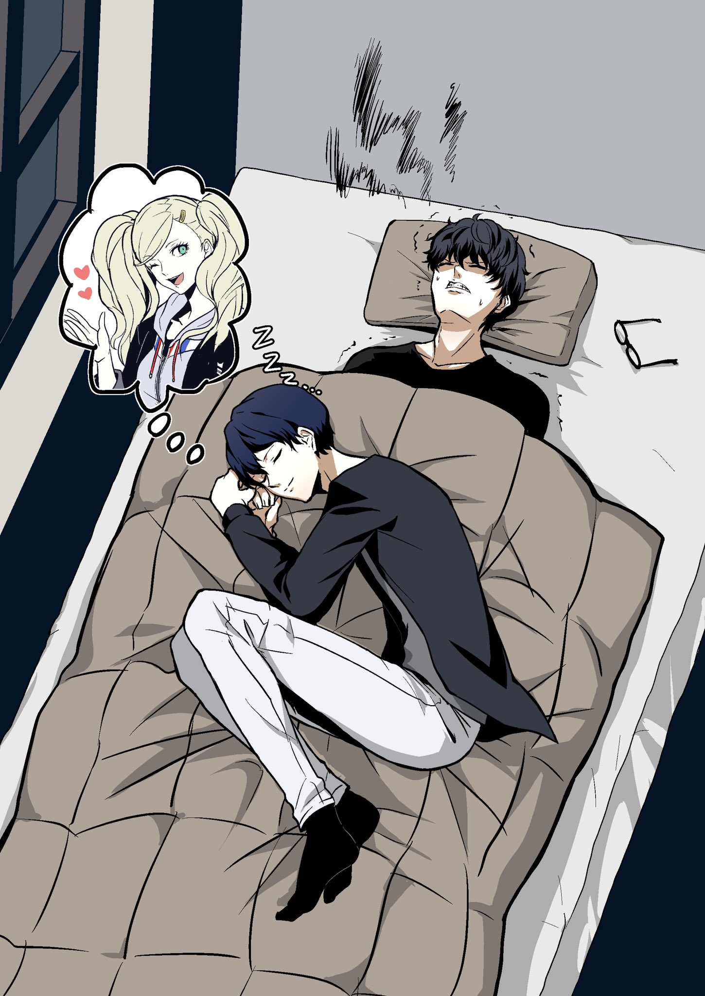 Amamiya Ren Takamaki Anne And Morgana Persona And 2 More Drawn By