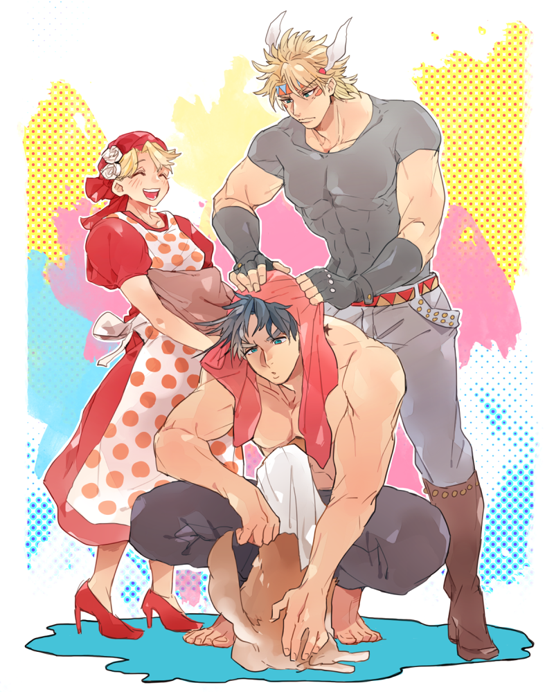 Joseph Joestar Joseph Joestar Caesar Anthonio Zeppeli And Suzi Q