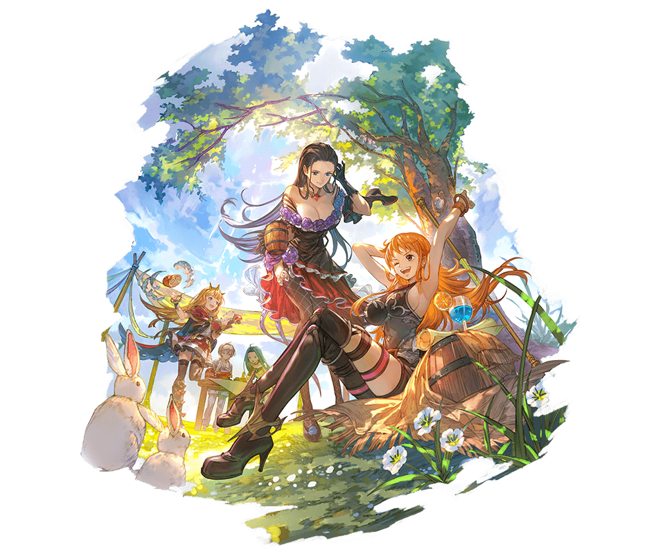 Nami Nico Robin Cagliostro Lyria Rosetta And 2 More Granblue Fantasy And 1 More Drawn By