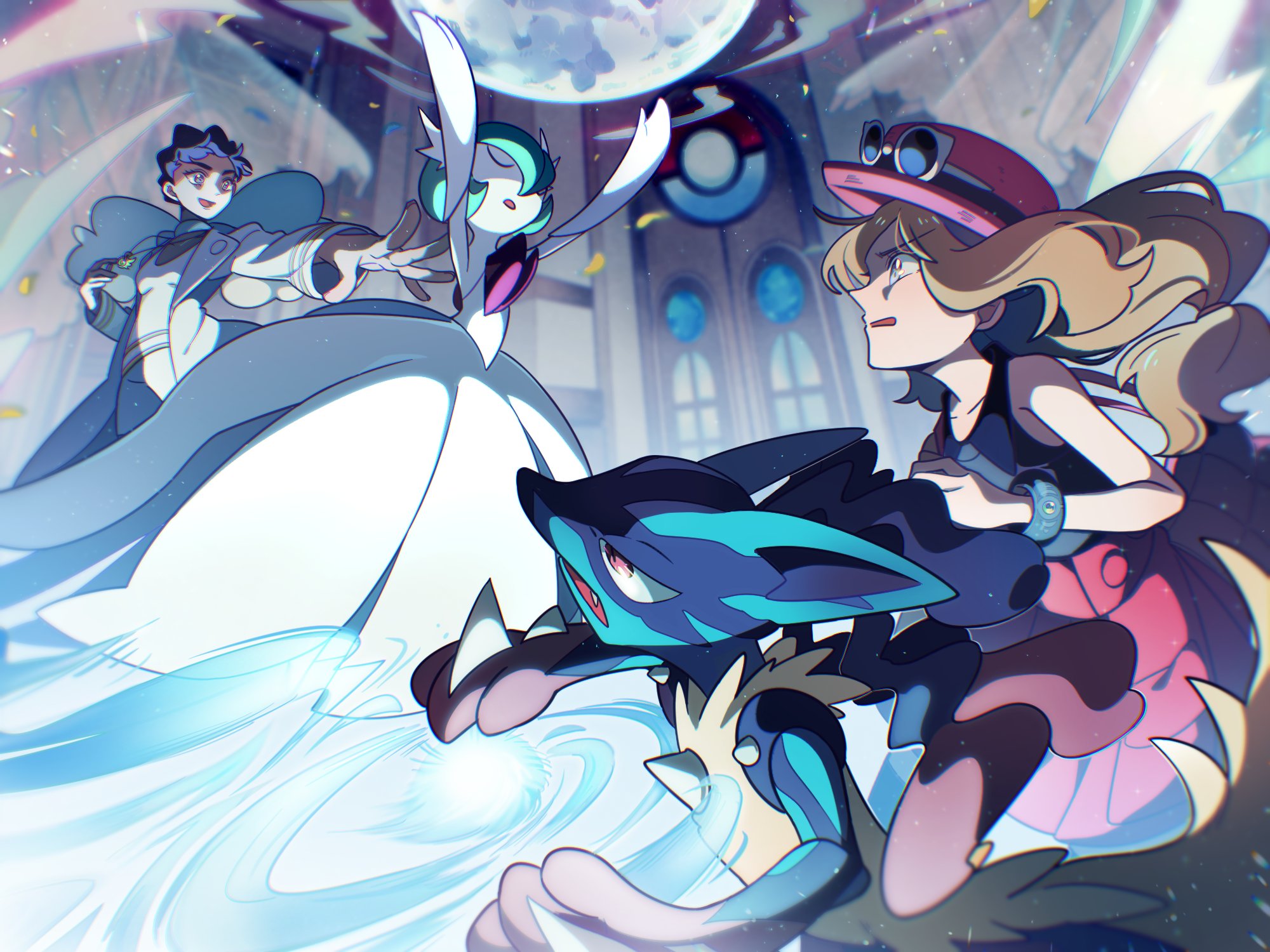 Gardevoir Serena Lucario Mega Gardevoir Diantha And 1 More Pokemon And 1 More Drawn By