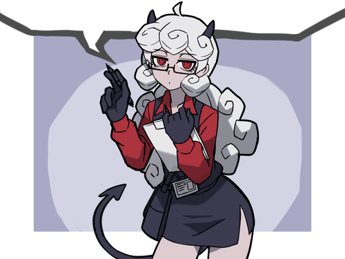 pandemonica (helltaker) drawn by kyo-hei_(kyouhei) | Danbooru