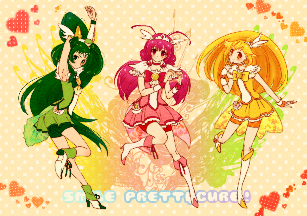 Midorikawa Nao Kise Yayoi Hoshizora Miyuki Cure Peace Cure Happy