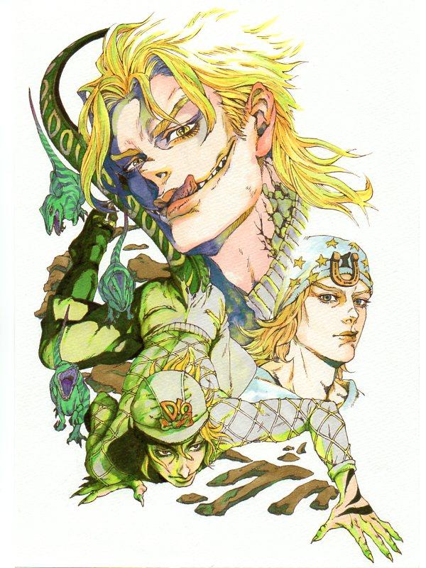 Johnny Joestar Diego Brando And Scary Monsters Jojo No Kimyou Na