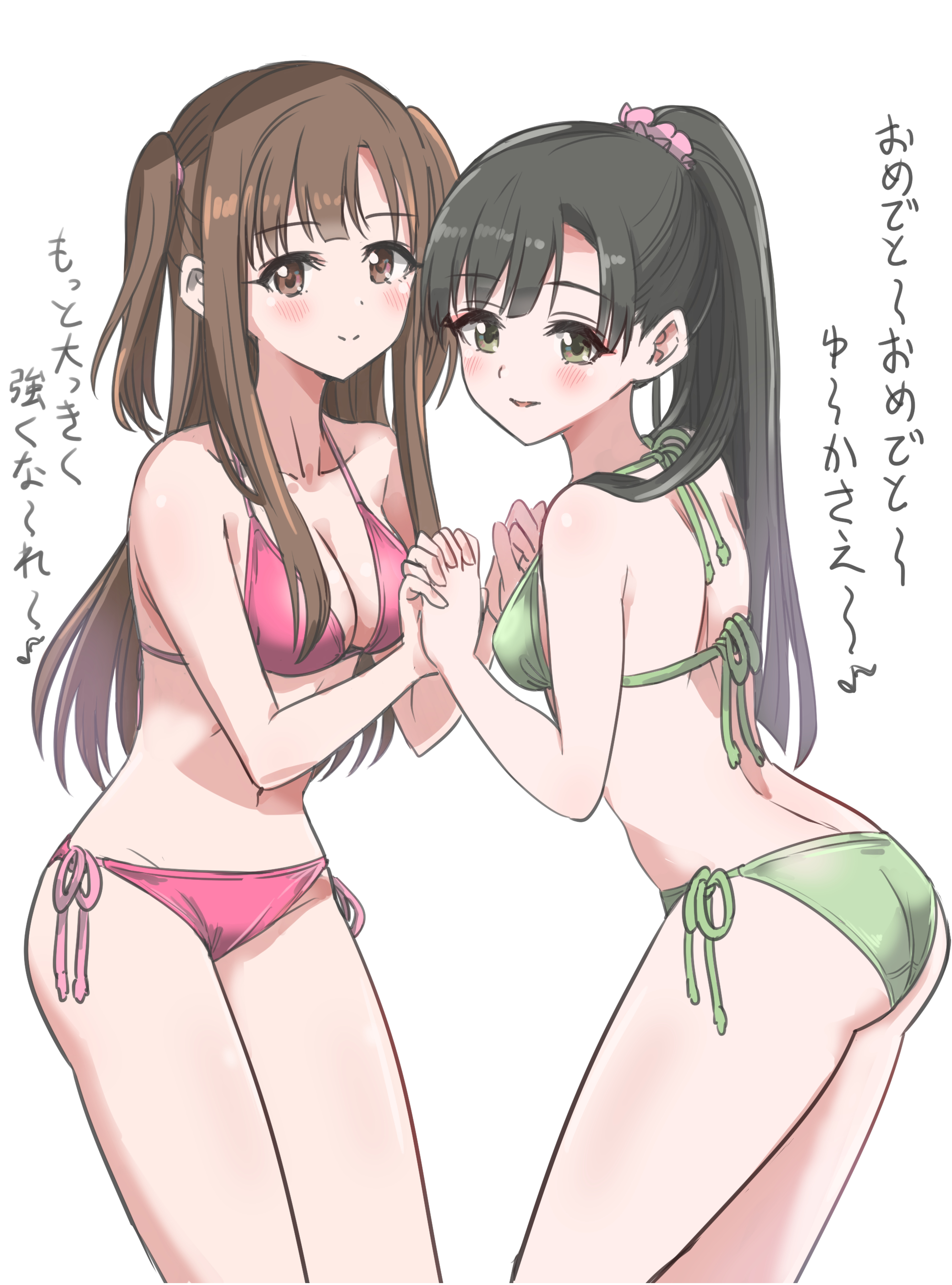 Kobayakawa Sae And Mizumoto Yukari Idolmaster And 1 More Drawn By