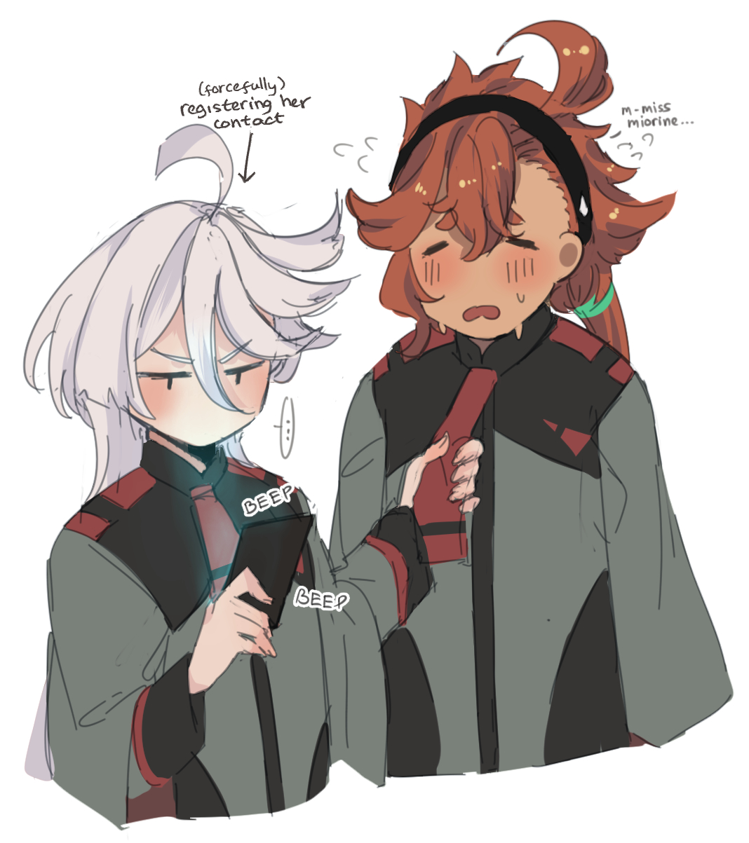 Suletta Mercury And Miorine Rembran Gundam And 1 More Drawn By Hinagi