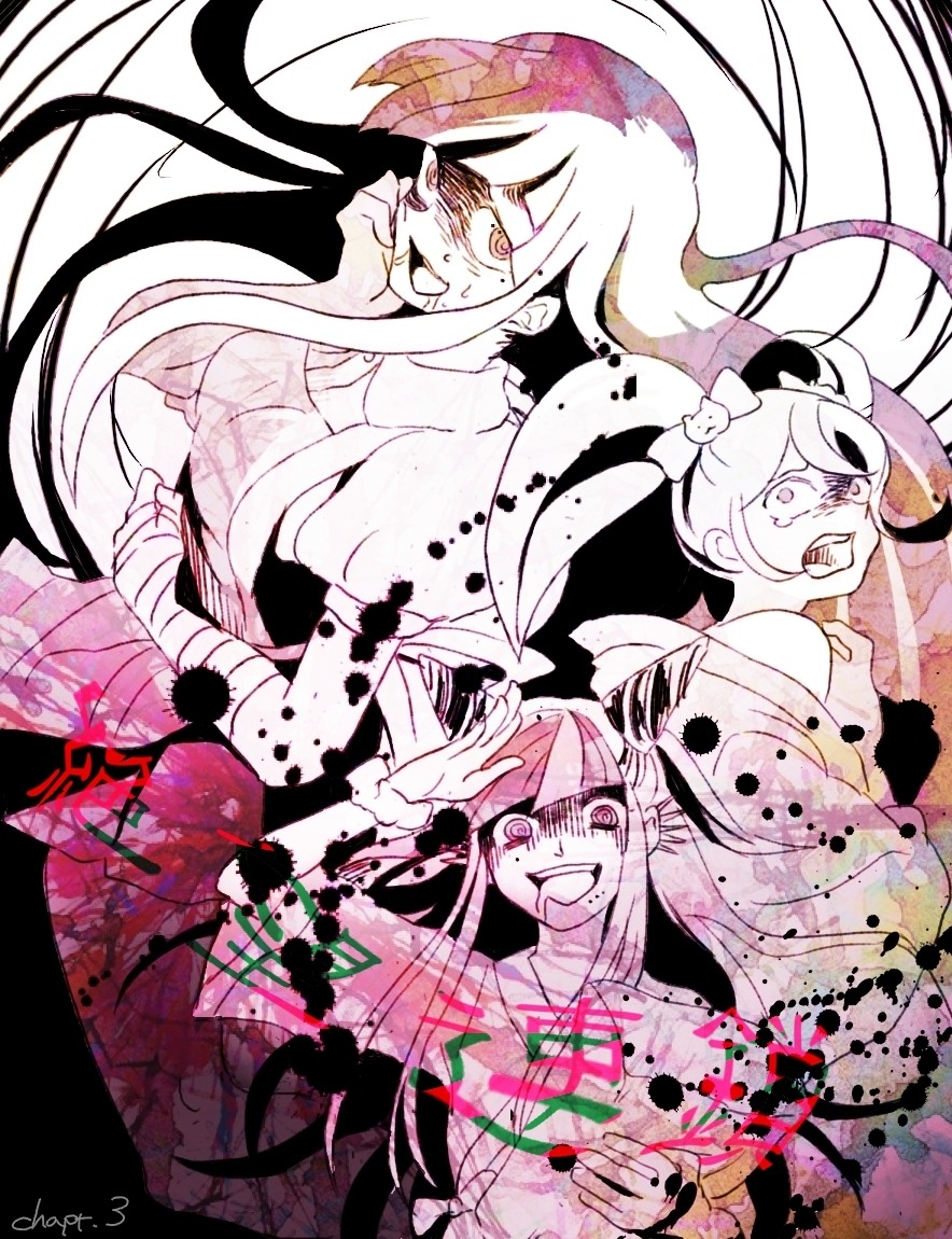 Tsumiki Mikan Mioda Ibuki And Saionji Hiyoko Danganronpa And 1 More Drawn By Mitsumame0810