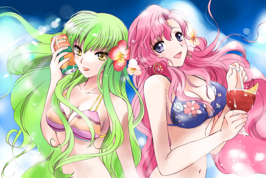 C C And Euphemia Li Britannia Code Geass Drawn By Akina Tsukako