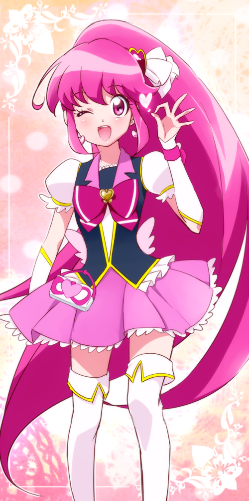 Aino Megumi And Cure Lovely Precure And 1 More Drawn By Namizou