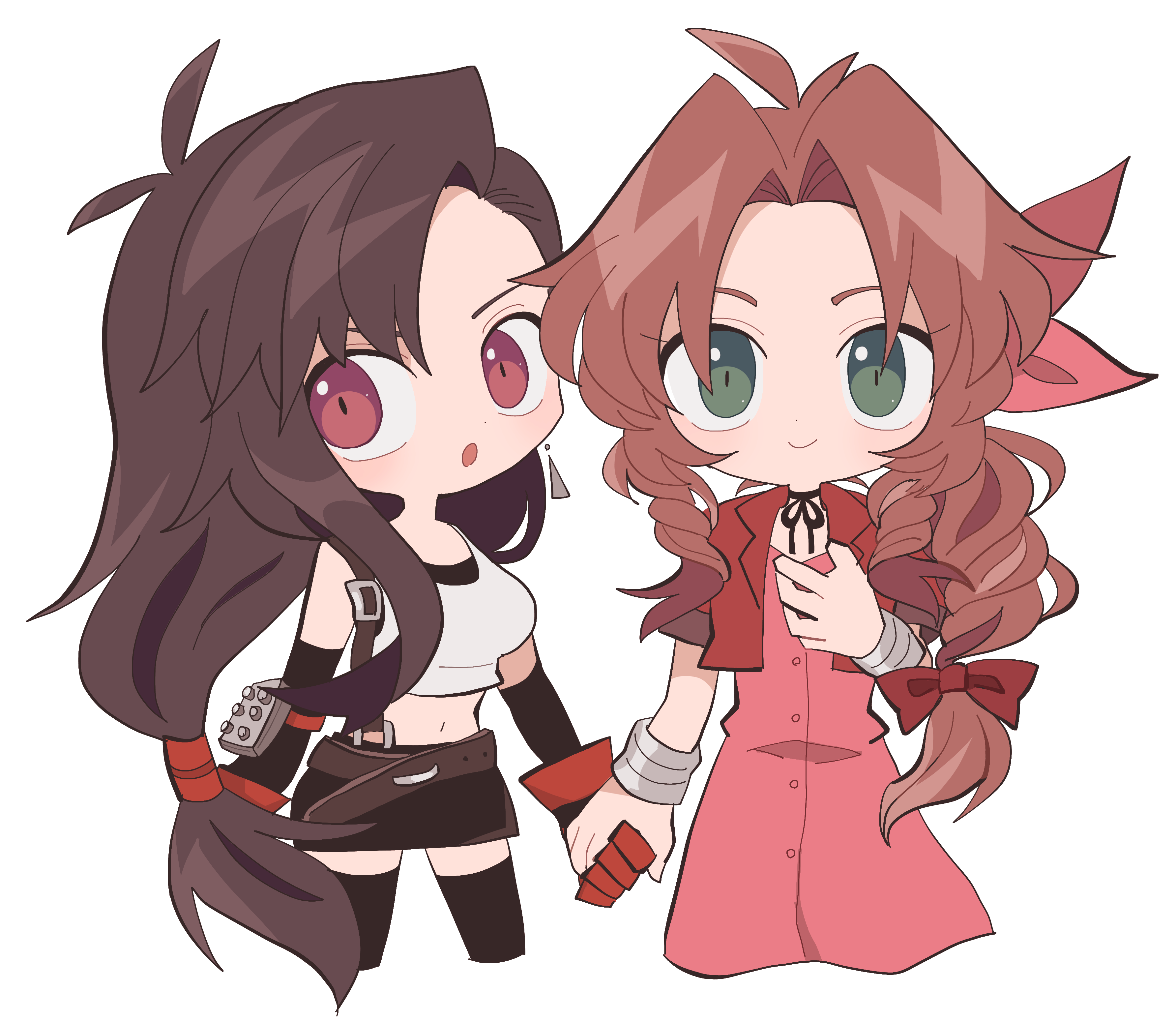 Tifa Lockhart And Aerith Gainsborough Final Fantasy And 2 More Drawn