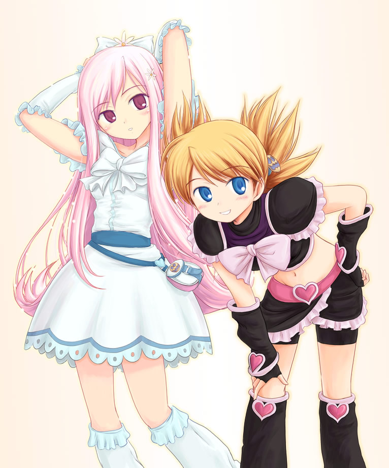 Cure Black Cure White Lucy Maria Misora And Sasamori Karin Precure