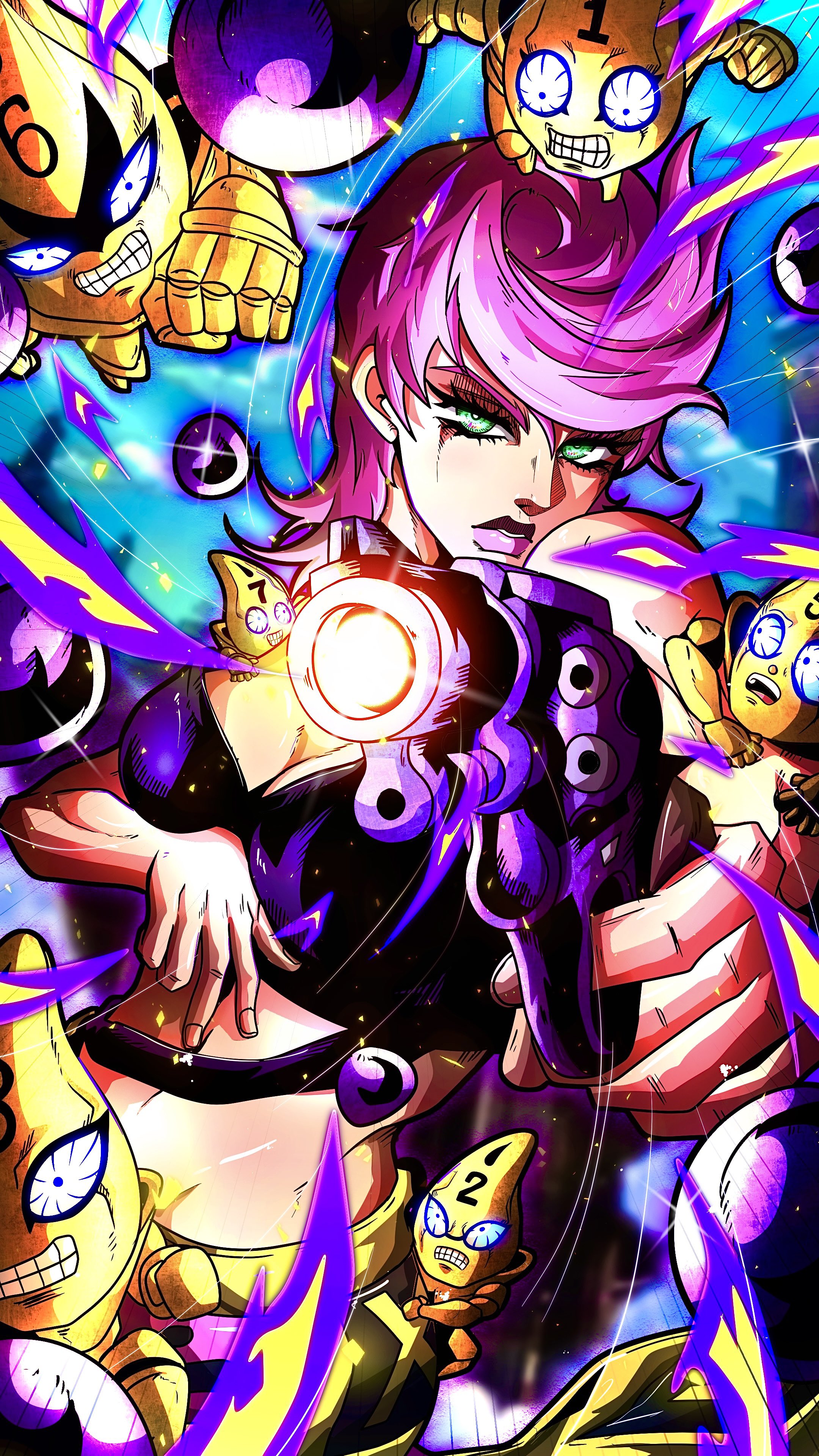 Guido Mista Trish Una And Sex Pistols Jojo No Kimyou Na Bouken And 1 More Drawn By