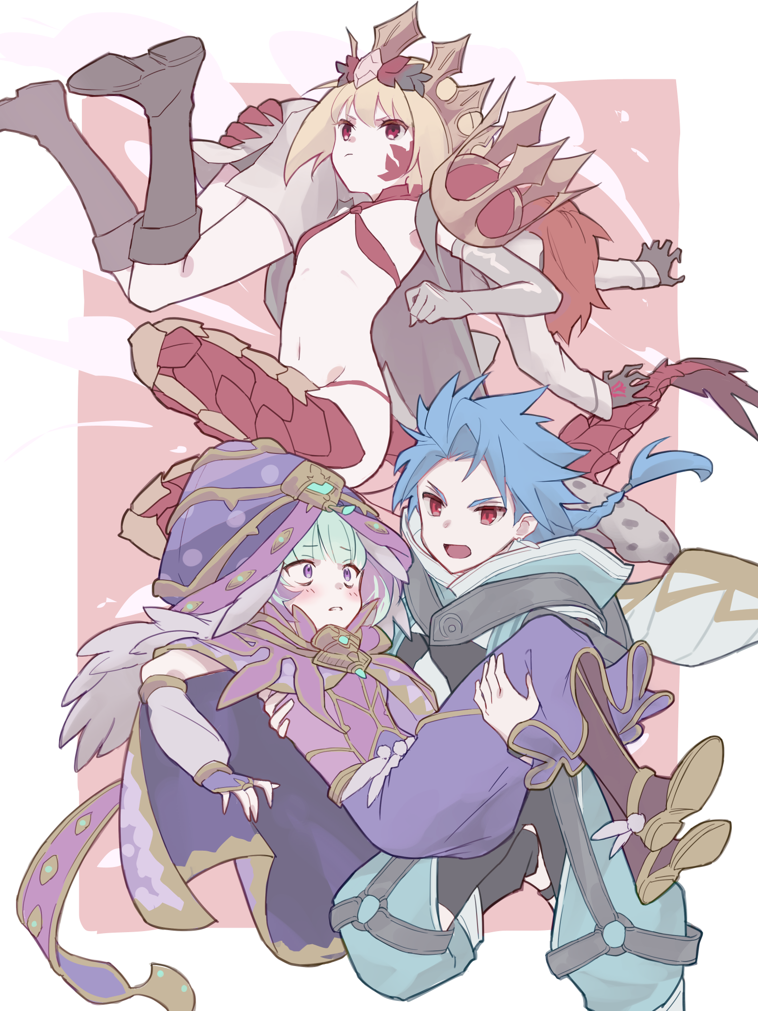 Fujimaru Ritsuka Nero Claudius Cu Chulainn Queen Draco Fujimaru Ritsuka And 4 More Fate