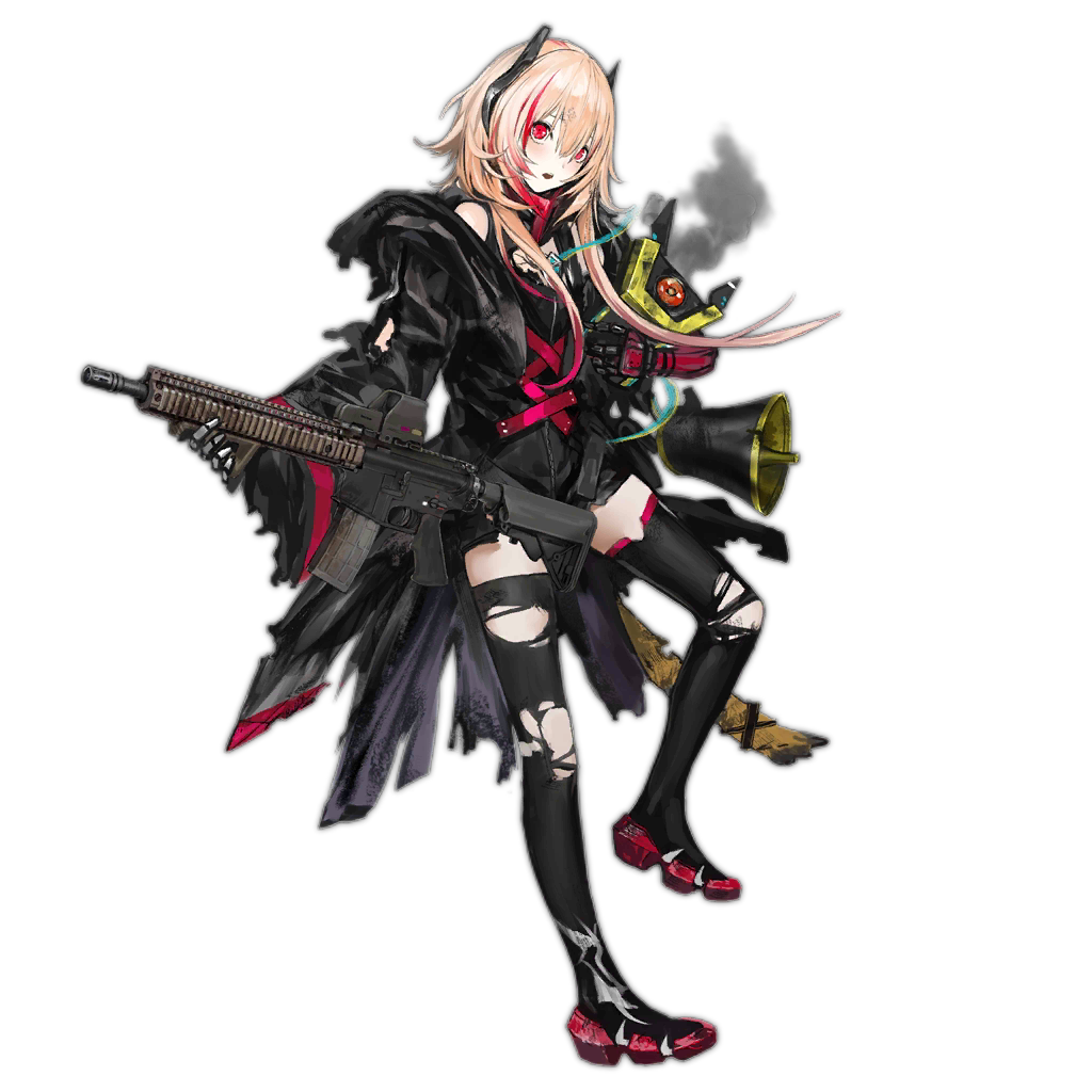 M4 Sopmod Ii Dinergate And Ro635 Girls Frontline Drawn By Infukun