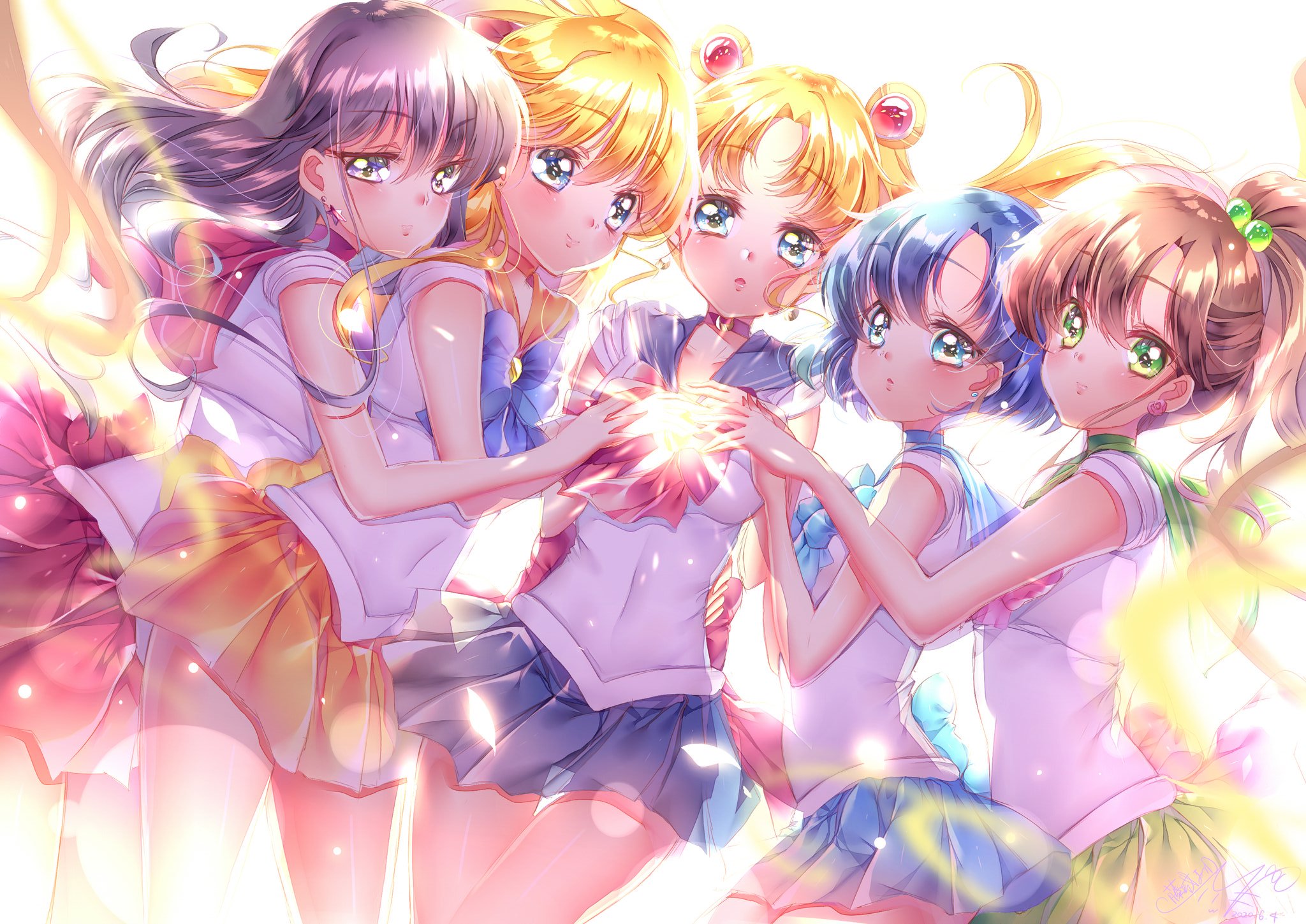 Tsukino Usagi Sailor Moon Mizuno Ami Aino Minako Hino Rei And 5