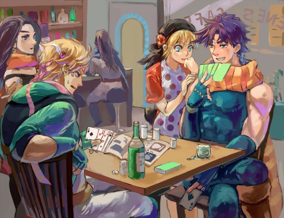 Joseph Joestar Joseph Joestar Caesar Anthonio Zeppeli Lisa Lisa