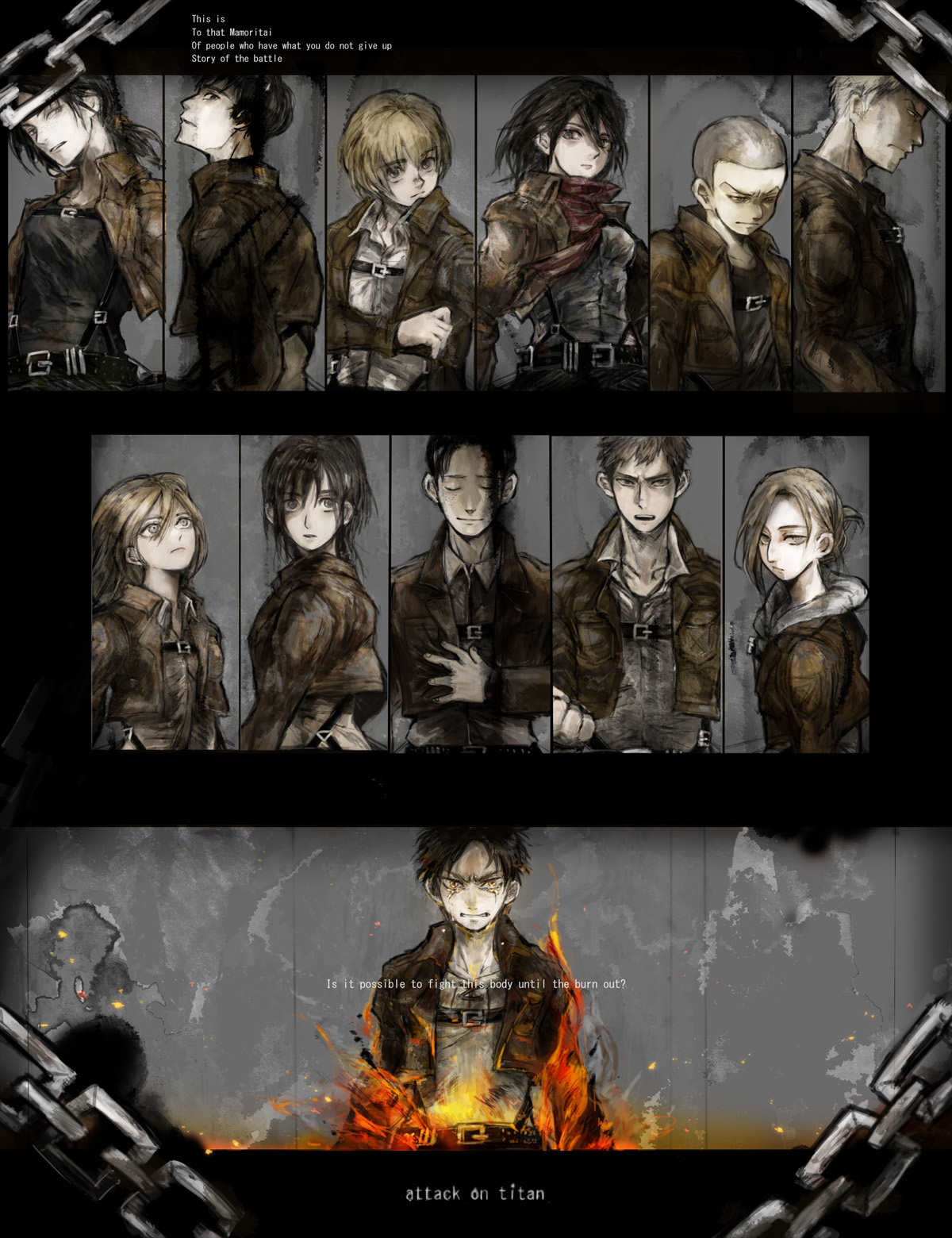Mikasa Ackerman Eren Yeager Christa Renz Ymir Reiner Braun And 7