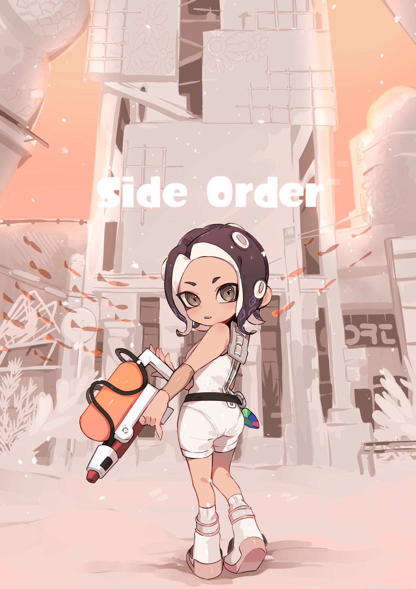 Octoling Player Character Octoling Girl And Agent 8 Splatoon And 2 More Drawn By Ikaesu