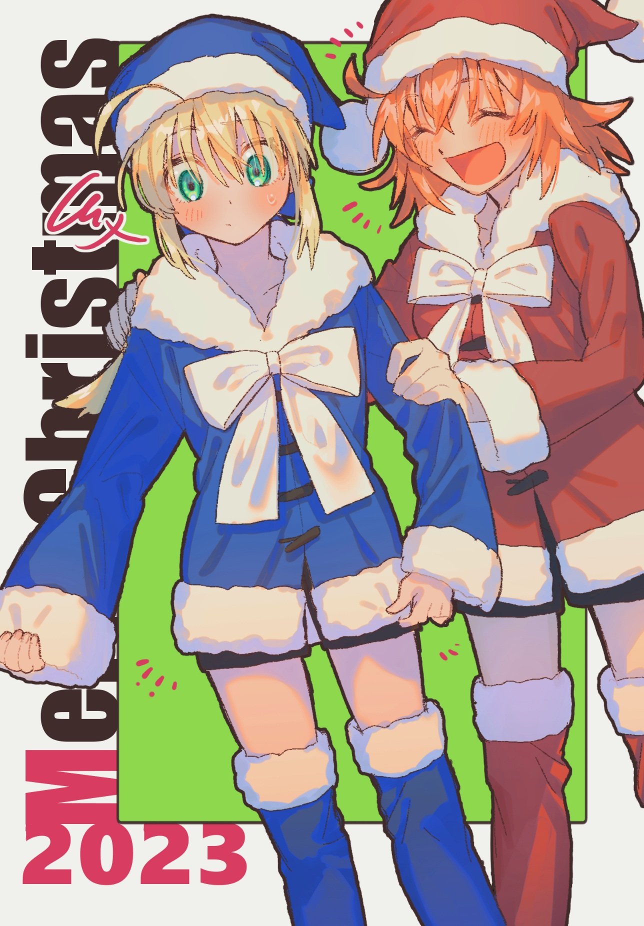 Artoria Pendragon Saber Fujimaru Ritsuka And Fujimaru Ritsuka Fate And 1 More Drawn By