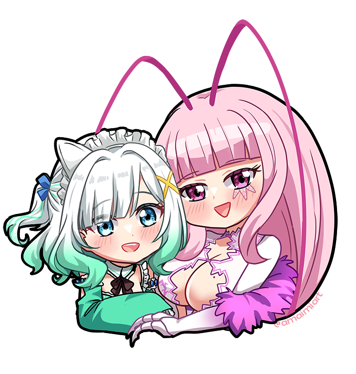 Mint Fantome Matara Kan And Matara Kan Indie Virtual Youtuber And 1 More Drawn By Amaimi
