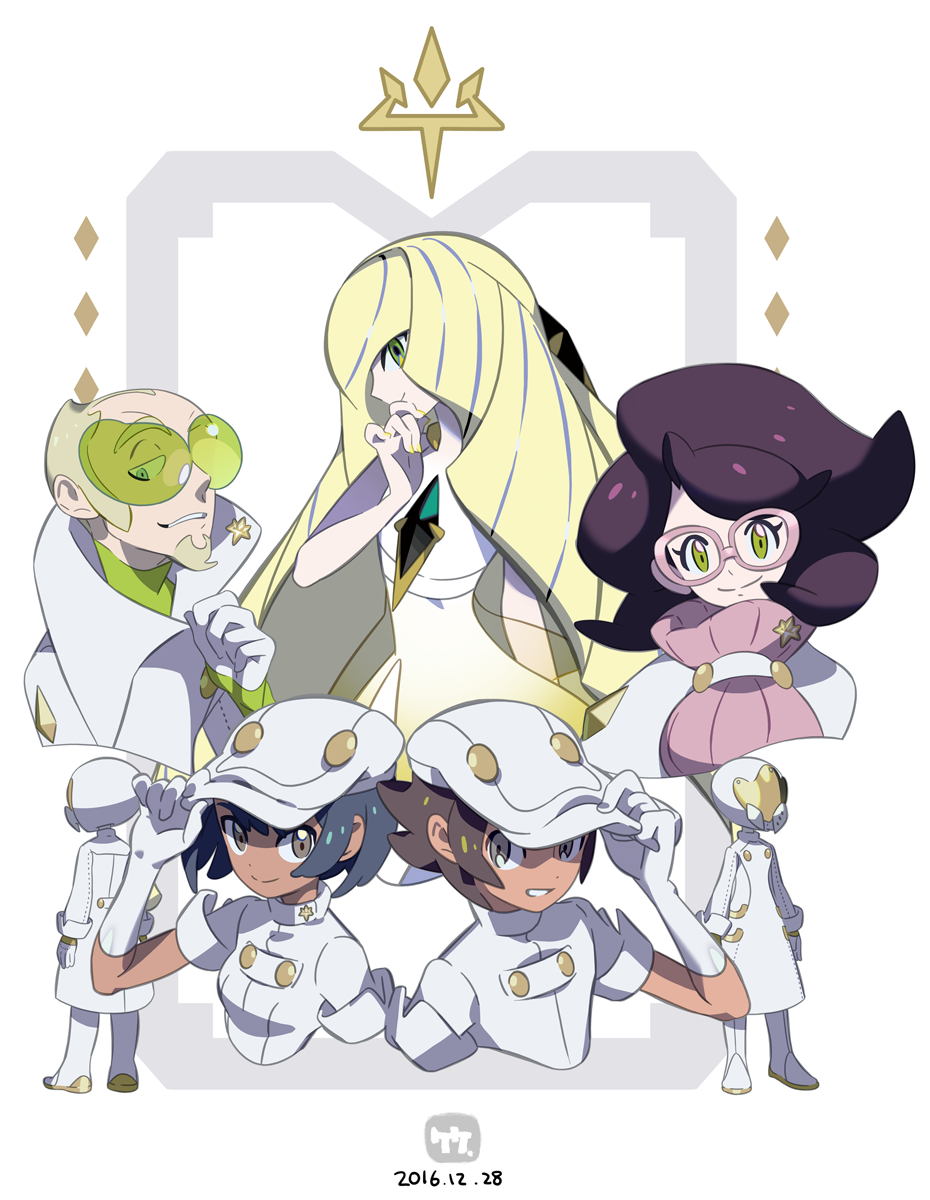 Lusamine Aether Foundation Employee Wicke And Faba Pokemon And 2