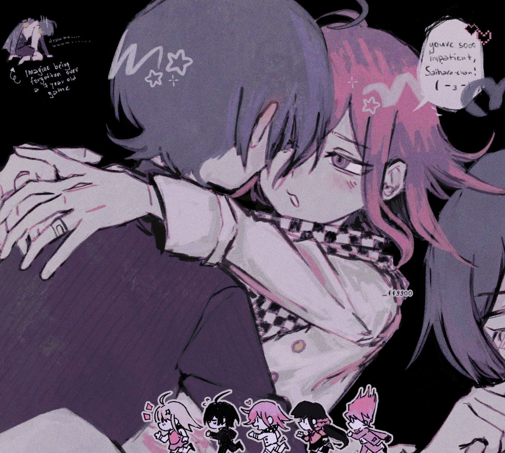 Oma Kokichi Saihara Shuichi Akamatsu Kaede Harukawa Maki And Momota Kaito Danganronpa And 1