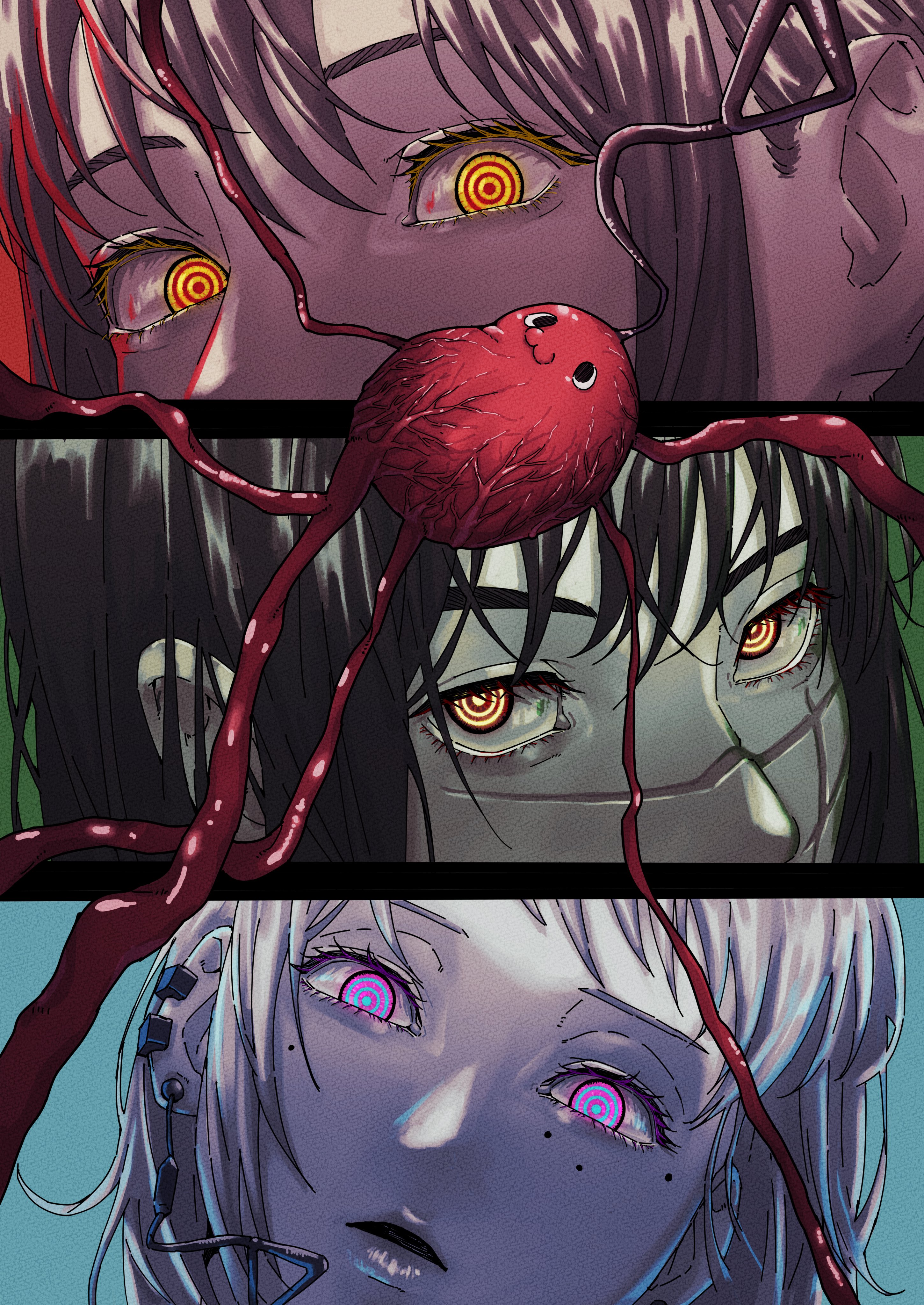 Makima Yoru Pochita And Fami Chainsaw Man Drawn By Erupusai2