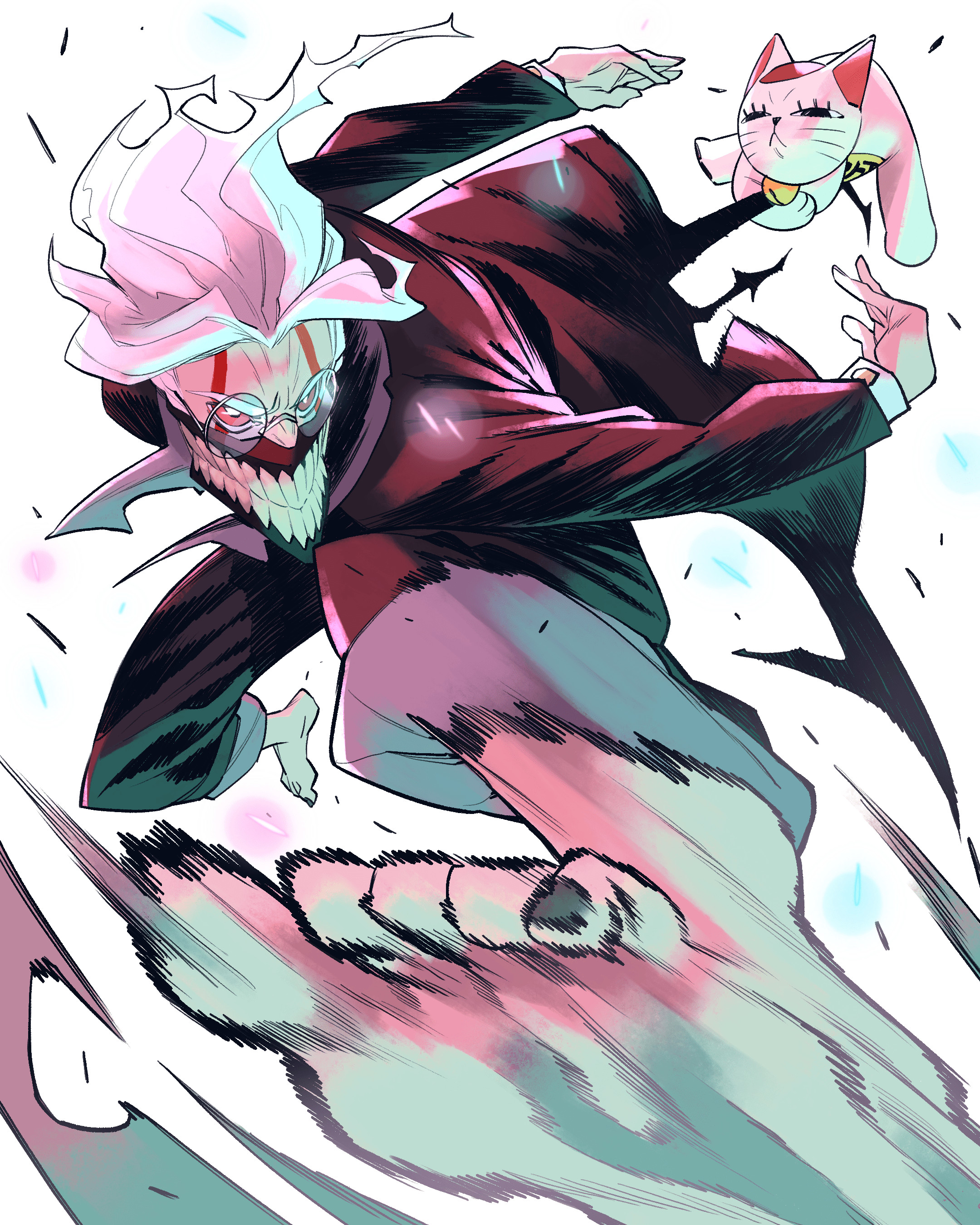 Takakura Ken And Turbo Granny Dandadan Drawn By Riccardo Robaldo