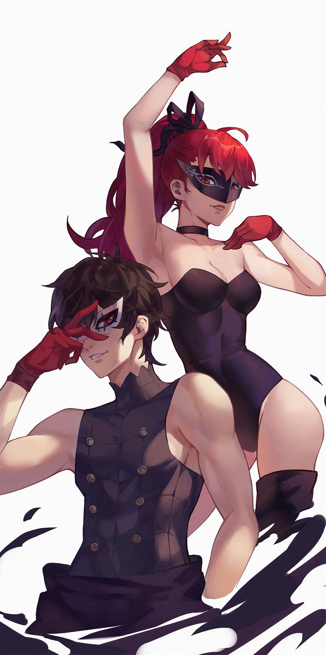 Amamiya Ren And Yoshizawa Kasumi Persona And 2 More Drawn By Jolker