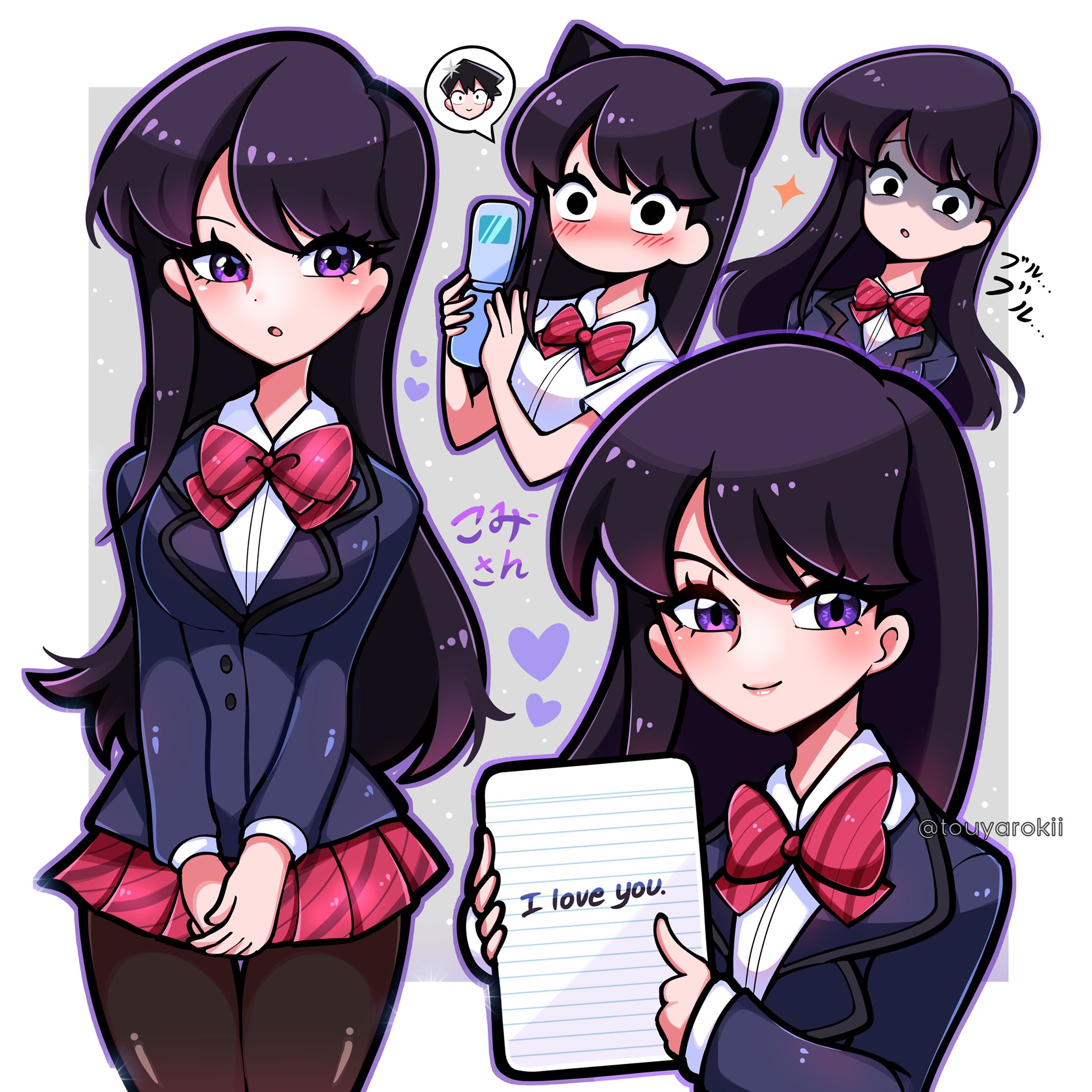 Komi Shouko And Tadano Hitohito Komi San Wa Komyushou Desu Drawn By
