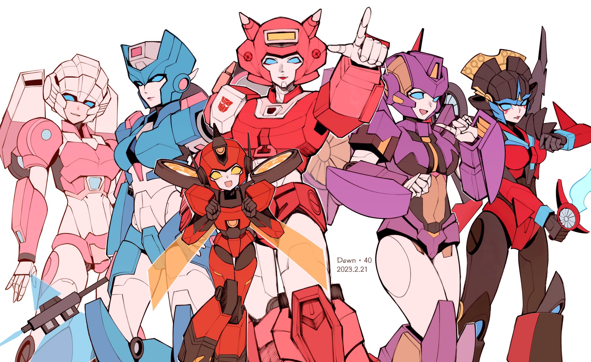 Arcee Windblade Elita One Nautica Chromia And 1 More Transformers