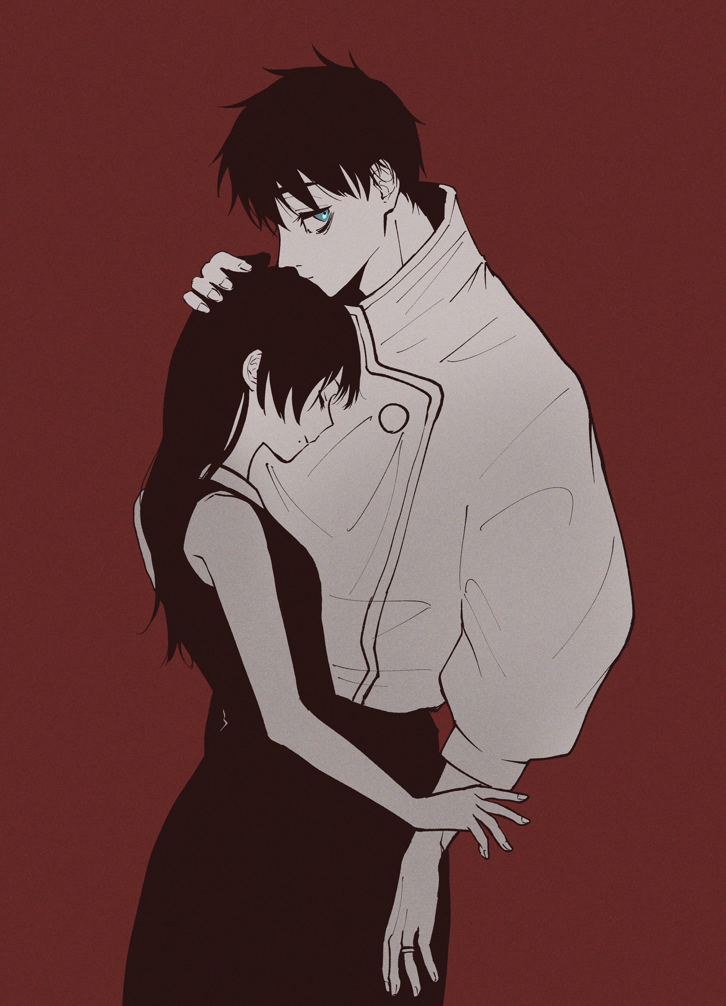 Okkotsu Yuuta And Orimoto Rika Jujutsu Kaisen Drawn By Gyunyu