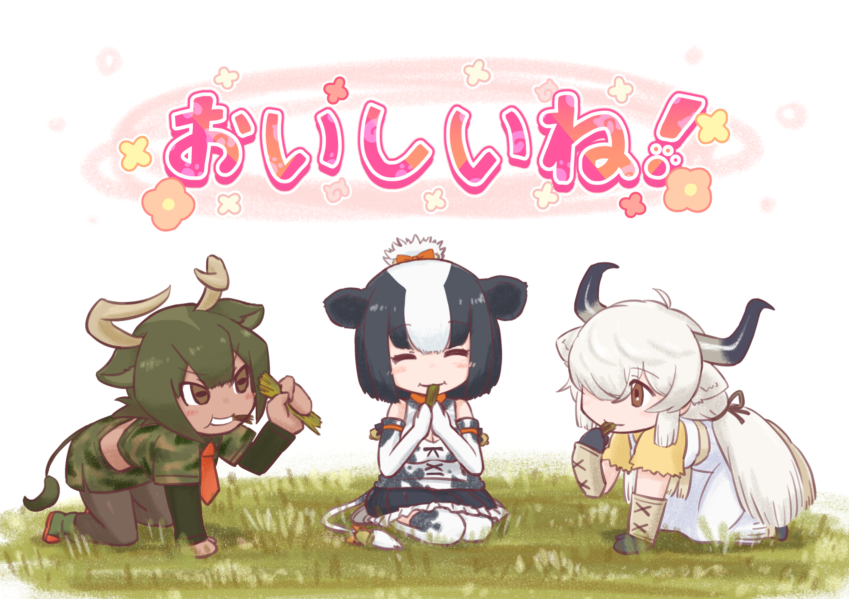Yak Aurochs And Holstein Friesian Cattle Kemono Friends And 1 More Drawn By Dabobafett
