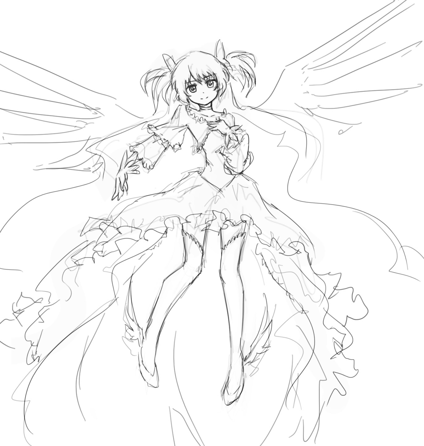 Kaname Madoka And Ultimate Madoka Mahou Shoujo Madoka Magica And 1 More Drawn By Paspaxiti