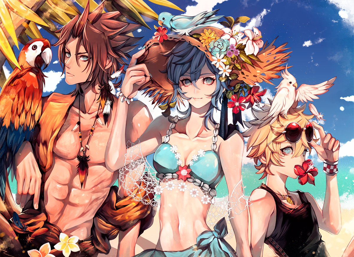 Aqua Ventus And Terra Kingdom Hearts And 1 More Drawn By Kvover