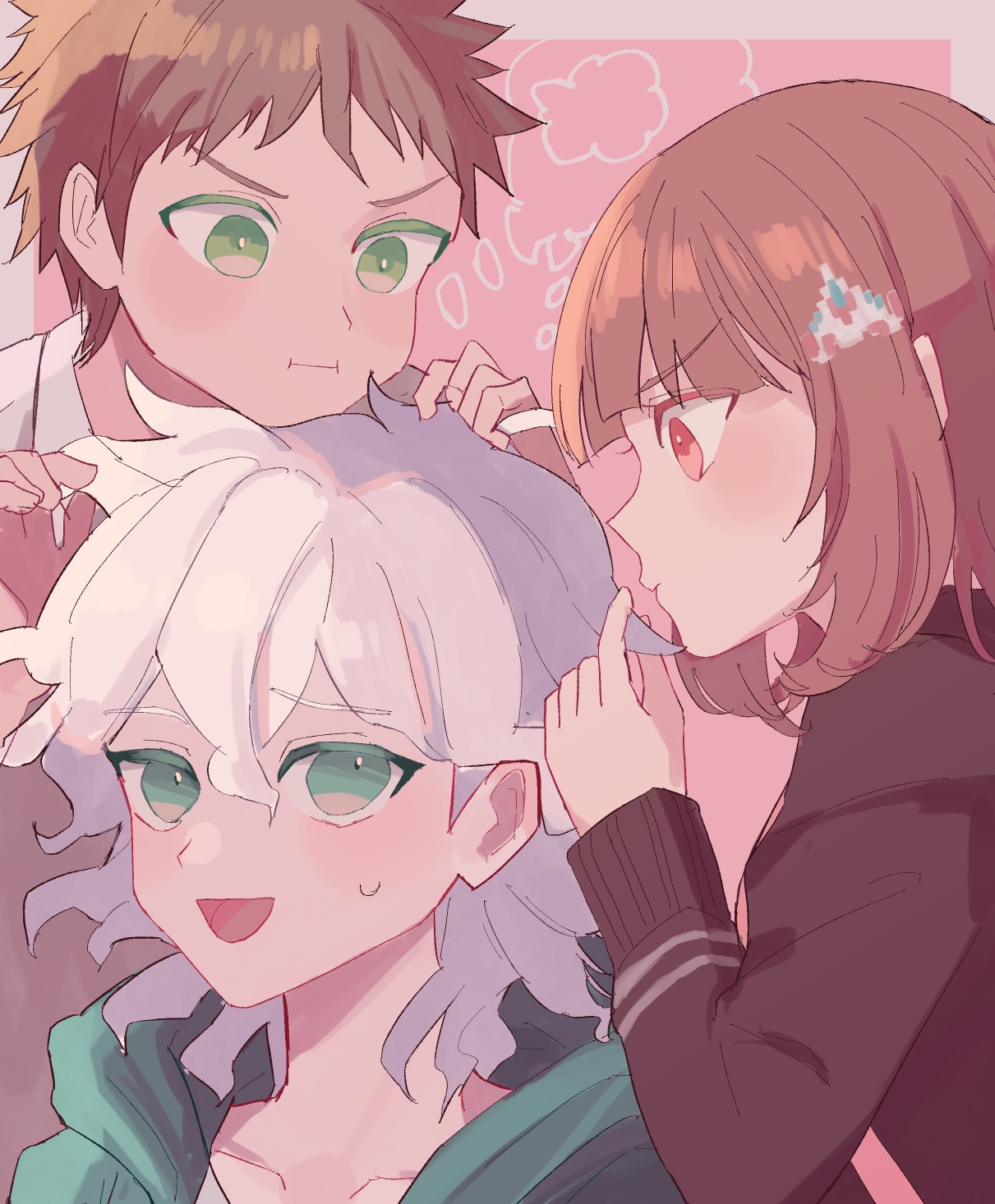 Nanami Chiaki Komaeda Nagito And Hinata Hajime Danganronpa And 2