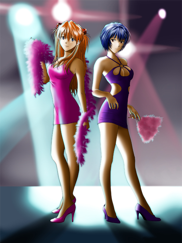 Souryuu Asuka Langley And Ayanami Rei Neon Genesis Evangelion And 2