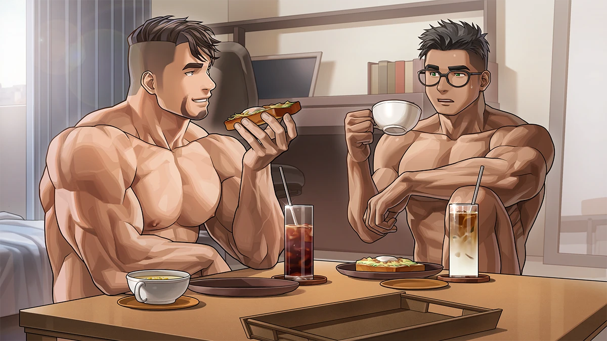 Atsushi Kenzaki And Ryota Hibiki Gachimuchi De Dosukebe Na
