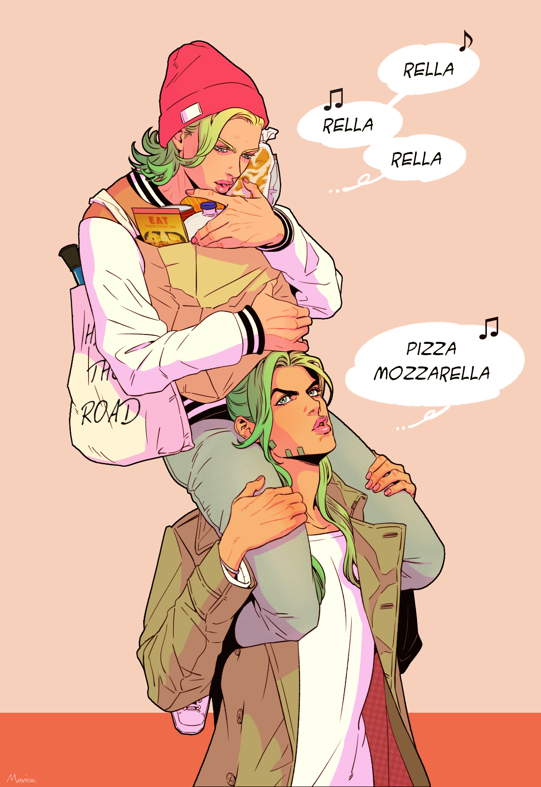 Johnny Joestar And Gyro Zeppeli Jojo No Kimyou Na Bouken And 1 More Drawn By Marion Ville