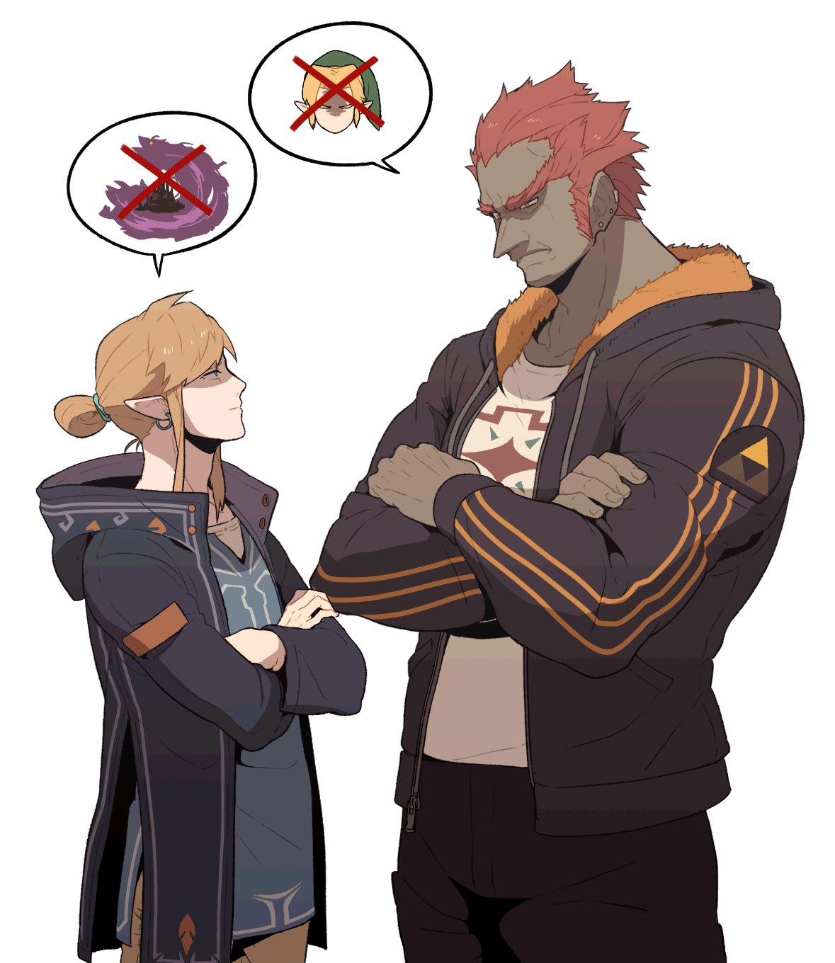 Link And Ganondorf The Legend Of Zelda And 3 More Drawn By Redlhzz
