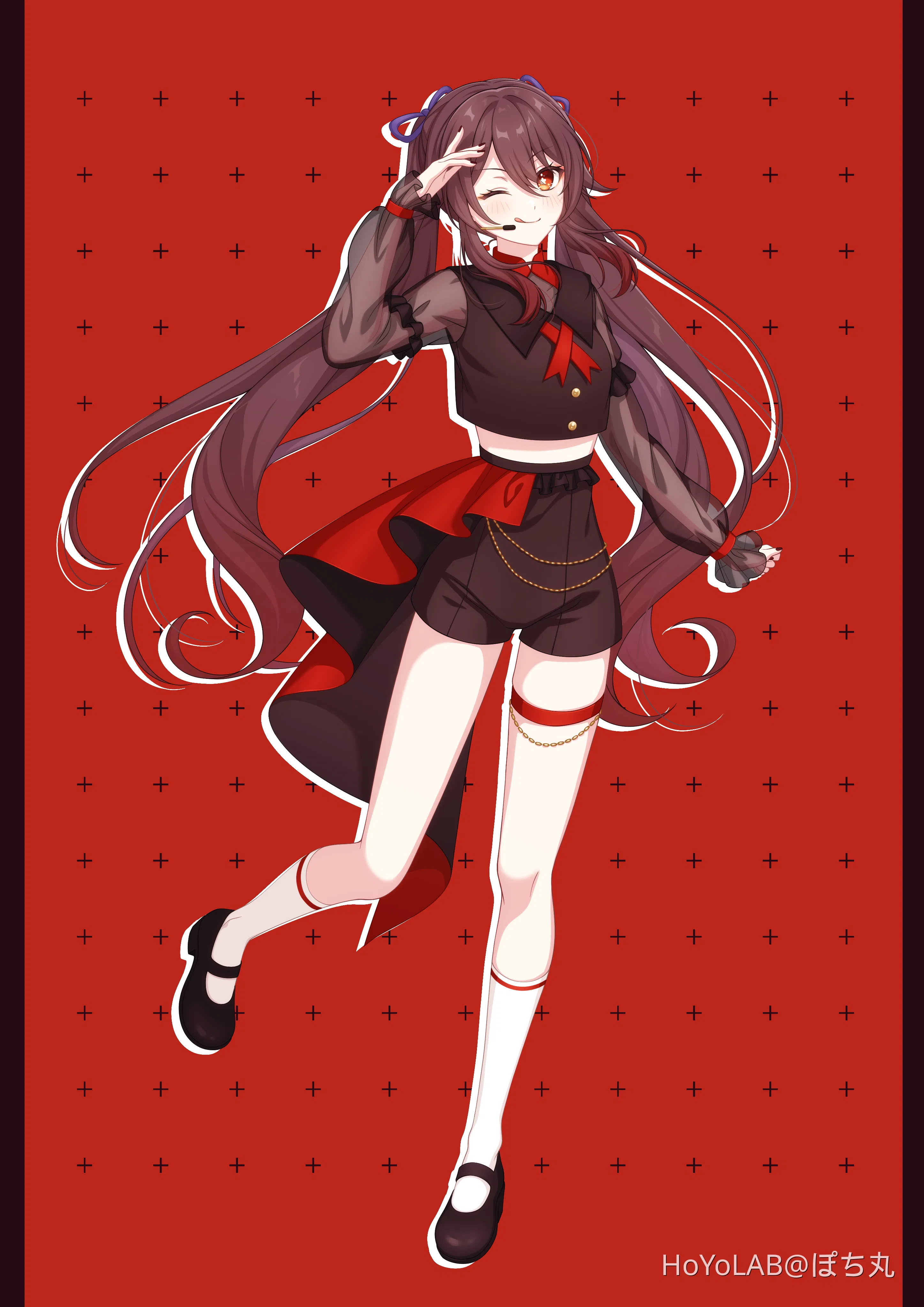 hu tao (genshin impact) drawn by pochimaru_(marumaru_wanwan) | Danbooru