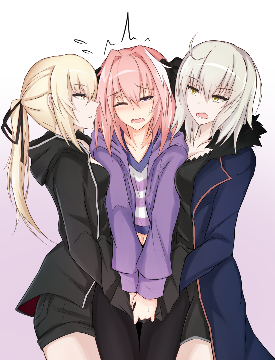 Artoria Pendragon Jeanne Darc Jeanne Darc Astolfo And Saber Alter Fate And 3 More Drawn