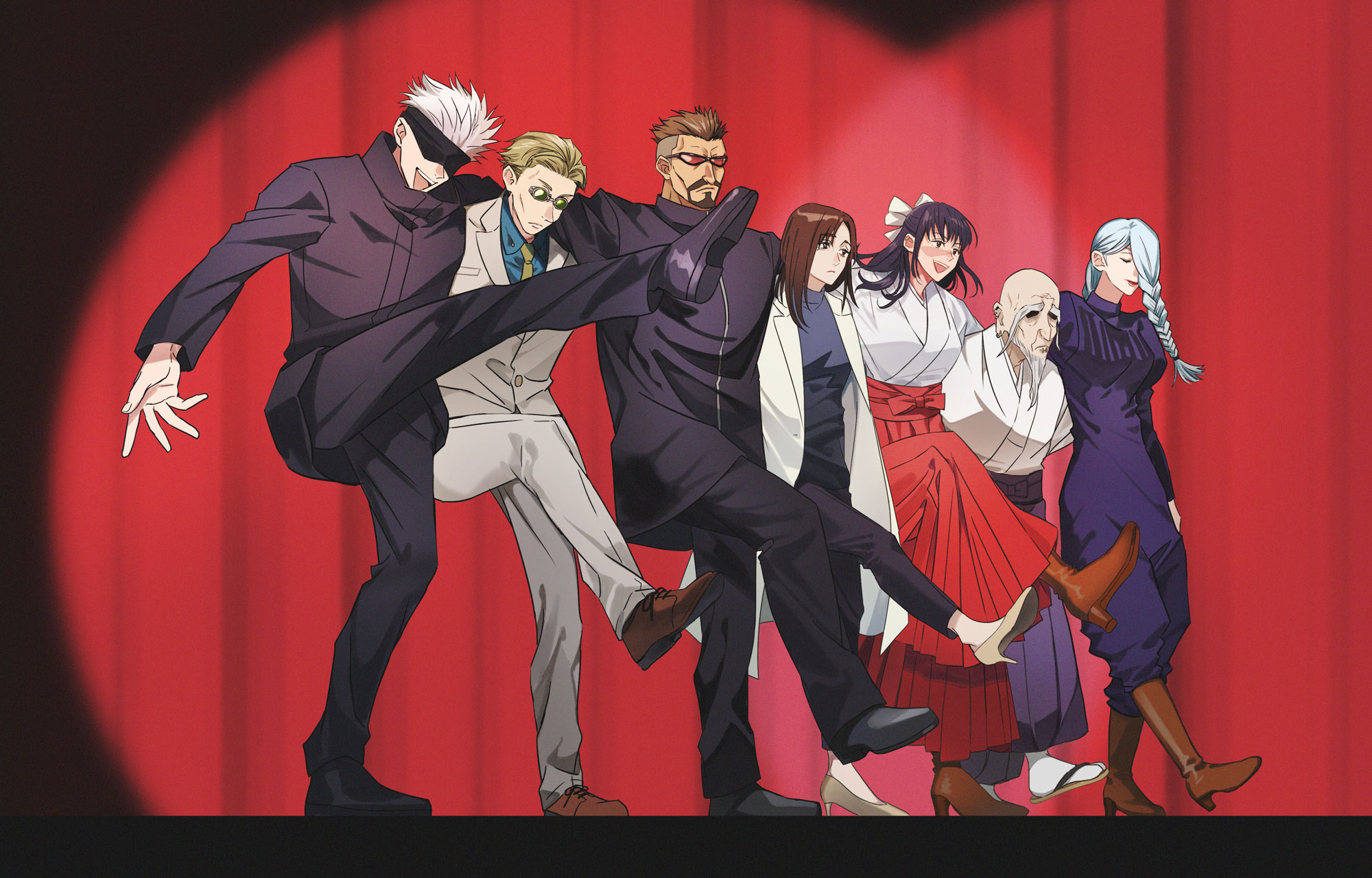 Gojou Satoru Ieiri Shoko Iori Utahime Mei Mei Kentou Kanami And 2 More Jujutsu Kaisen And