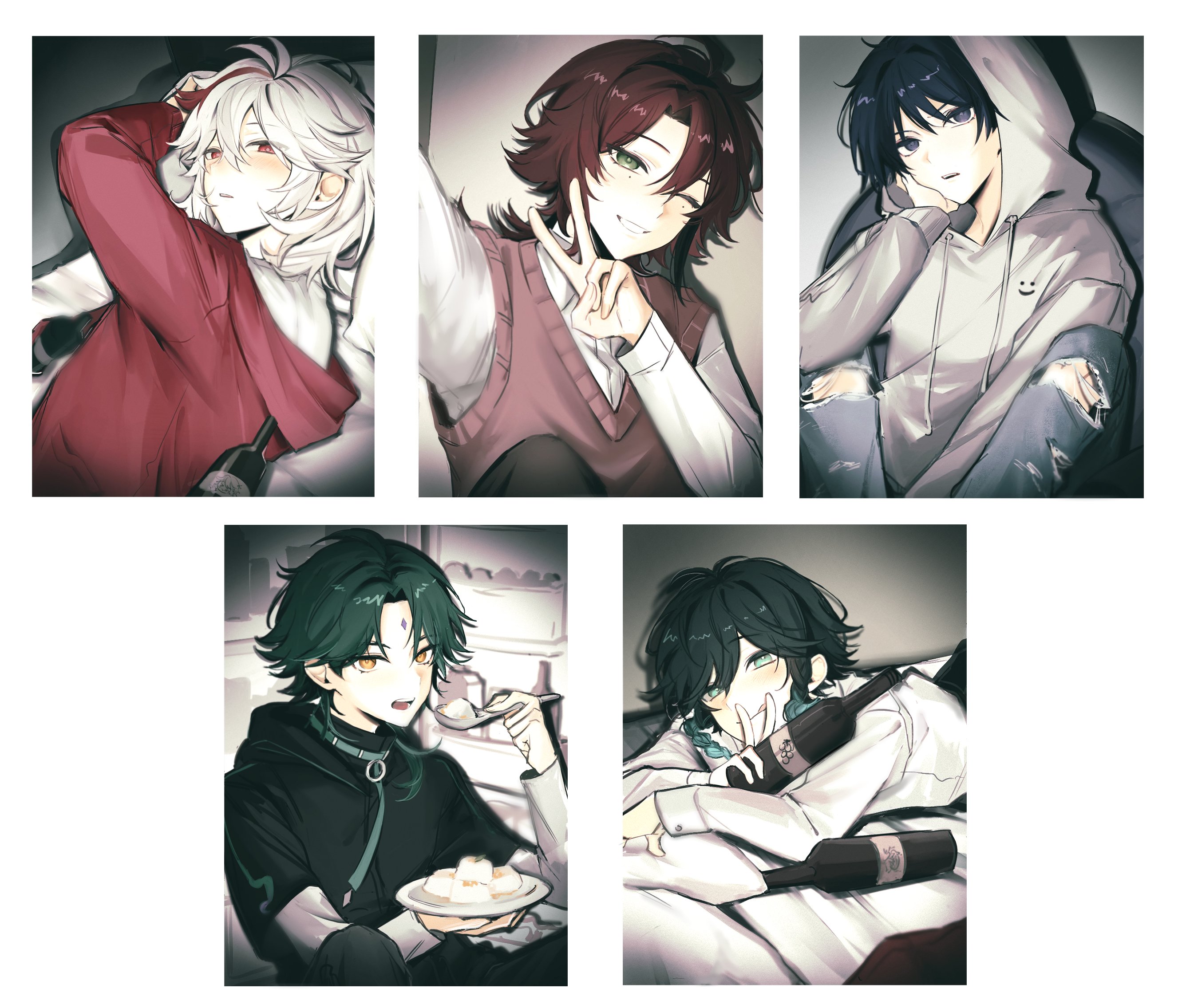 Venti Scaramouche Xiao Kaedehara Kazuha And Shikanoin Heizou