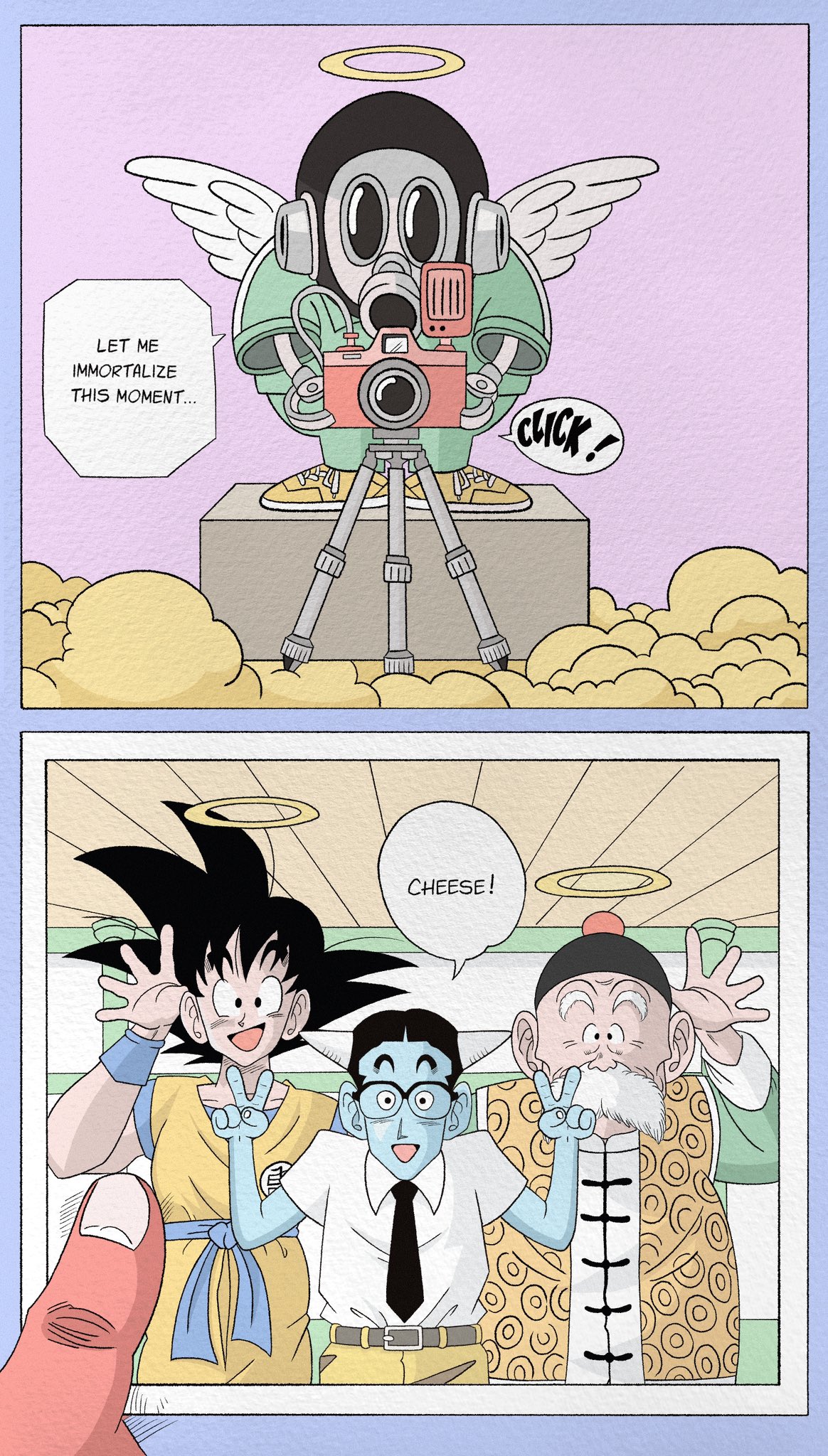 Son Goku Toriyama Akira And Grandpa Gohan Dragon Ball And 1 More Drawn By Wesatinthecar