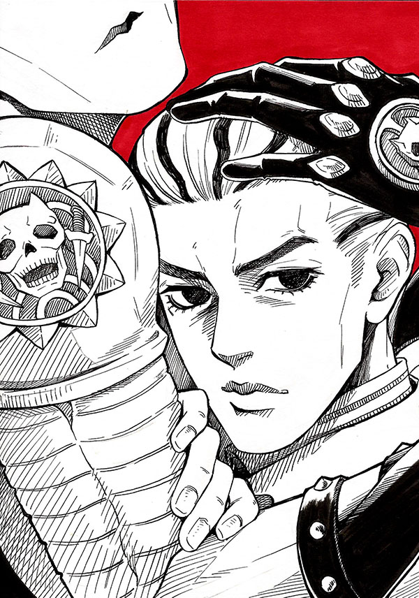 Kira Yoshikage Killer Queen And Kawajiri Kosaku Jojo No Kimyou Na Bouken And 1 More Drawn By