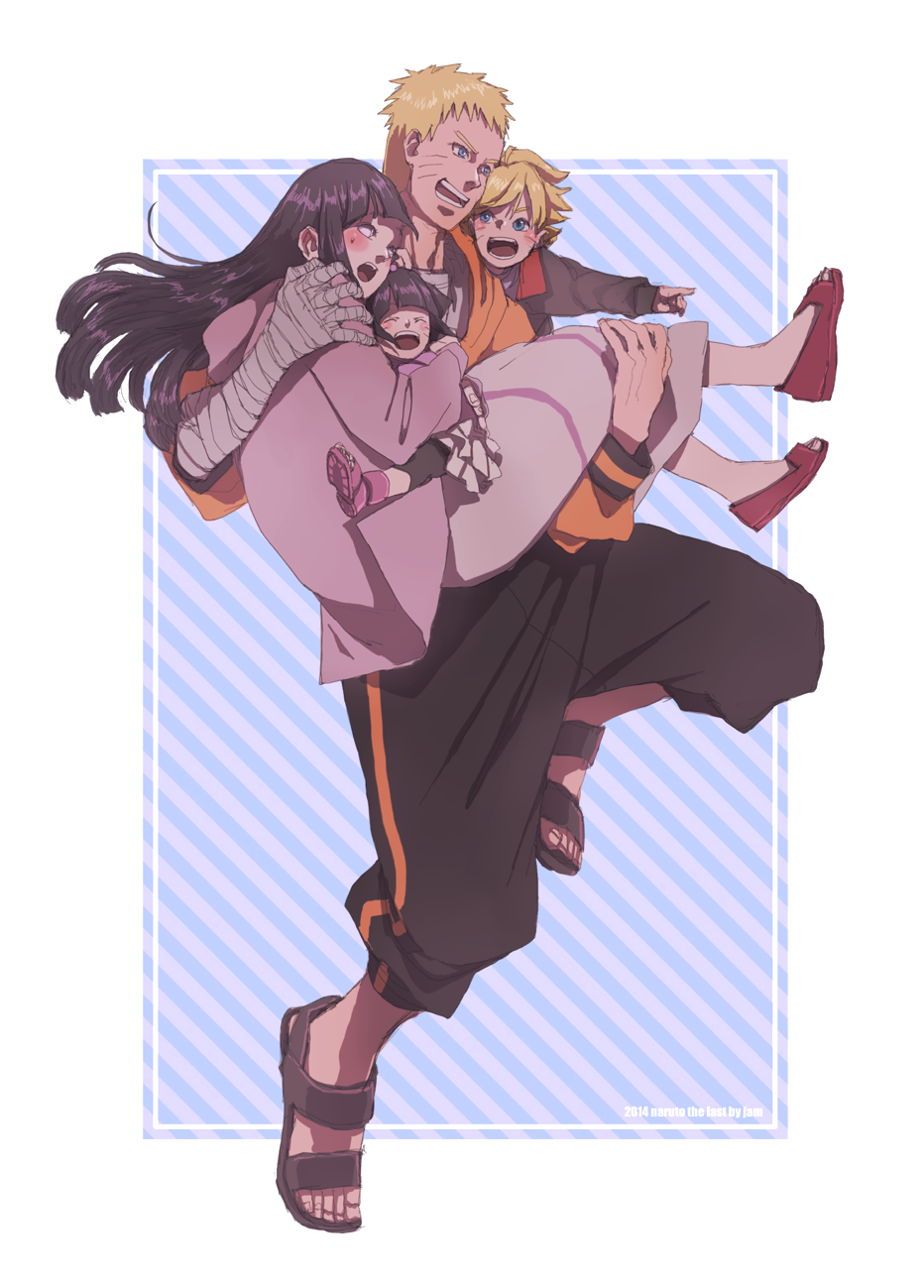 Uzumaki Naruto Hyuuga Hinata Uzumaki Boruto And Uzumaki Himawari Naruto And 1 More Drawn By