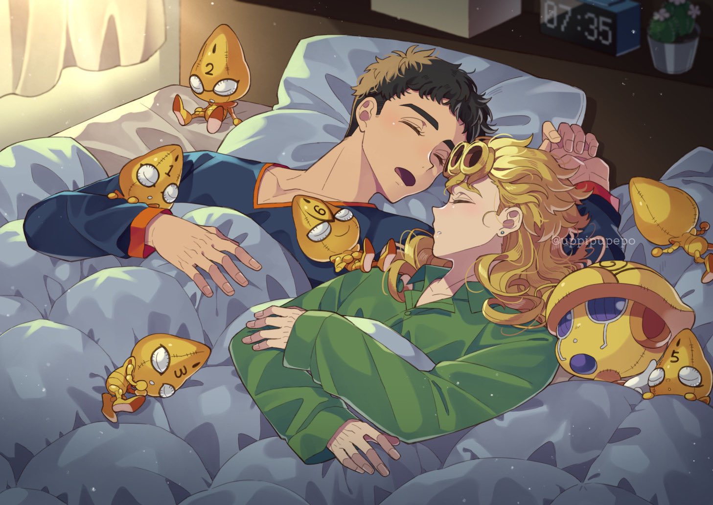Giorno Giovanna Guido Mista And Sex Pistols Jojo No Kimyou Na Bouken And 1 More Drawn By